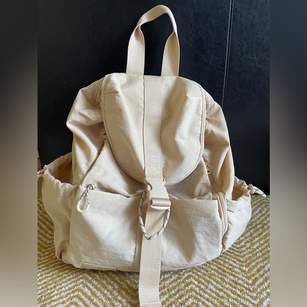 Beis Sports Cargo Backpack In Beige - Gem